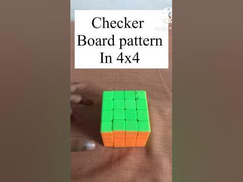 Checker board pattern in 4x4 rubix cube#amazon #cube #cubelelo ...
