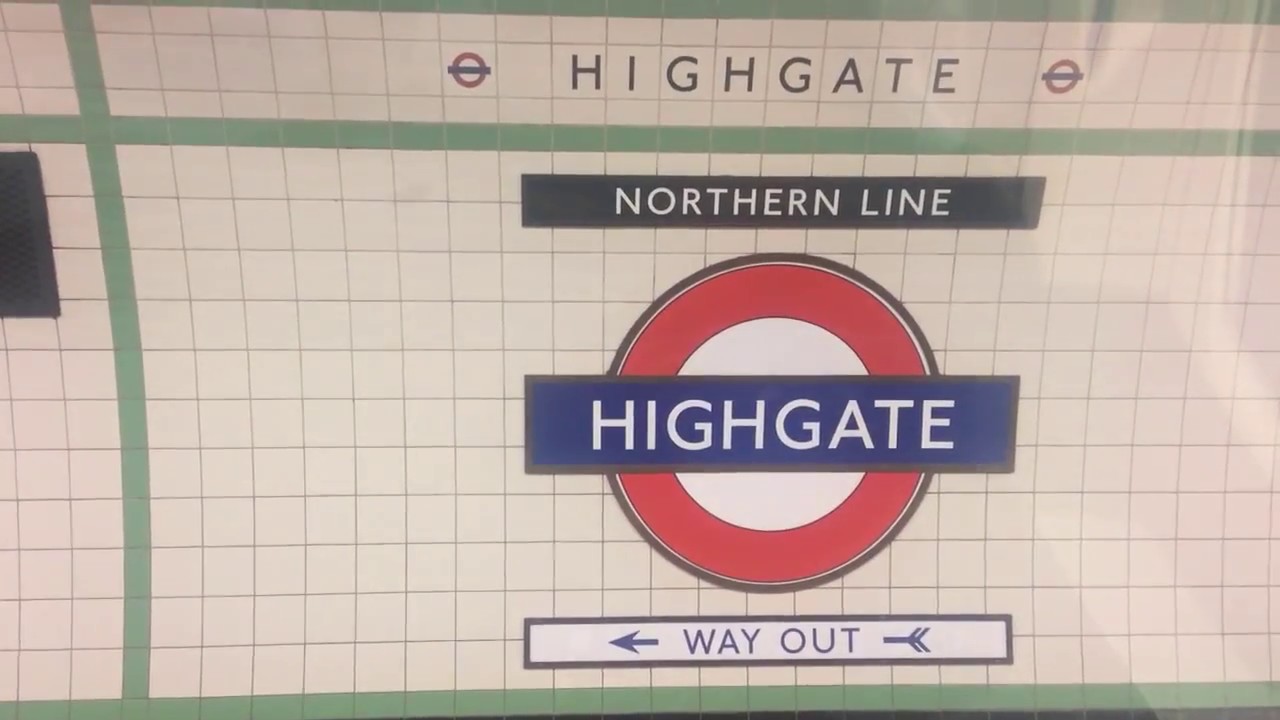 Northern line Departing at Highgate - YouTube
