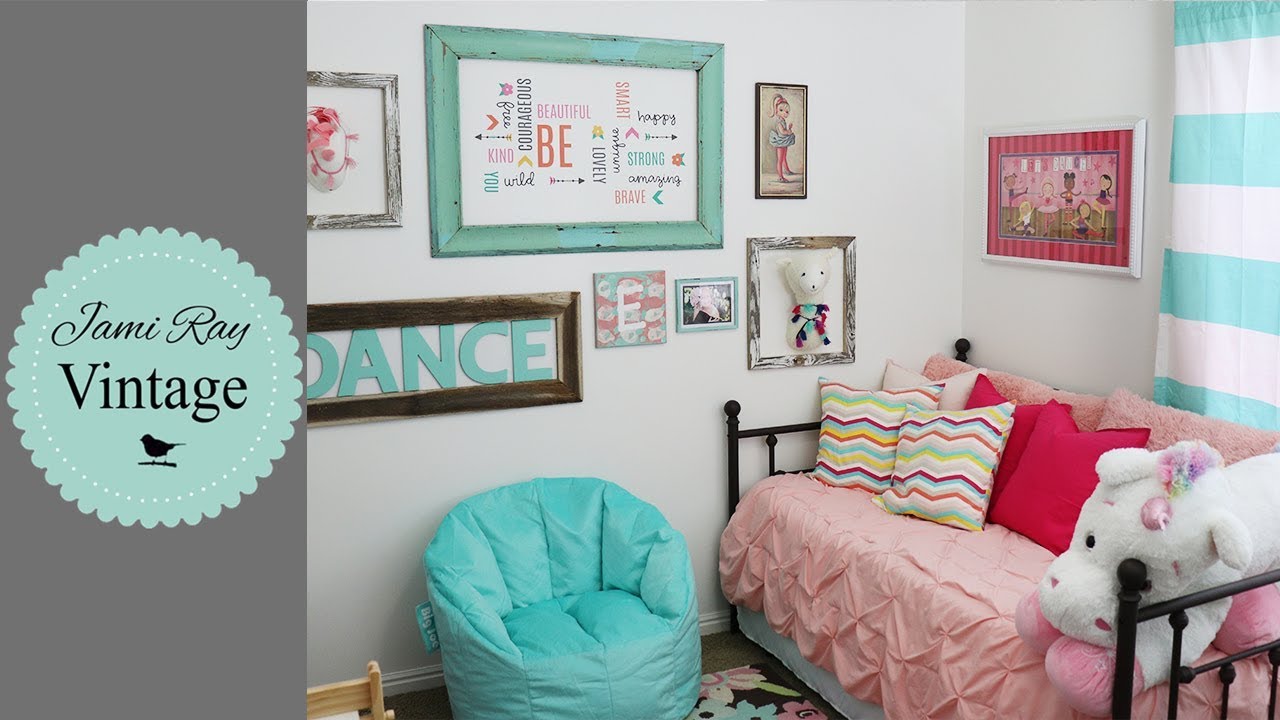 Big Girl Bedroom Makeover Tour - YouTube
