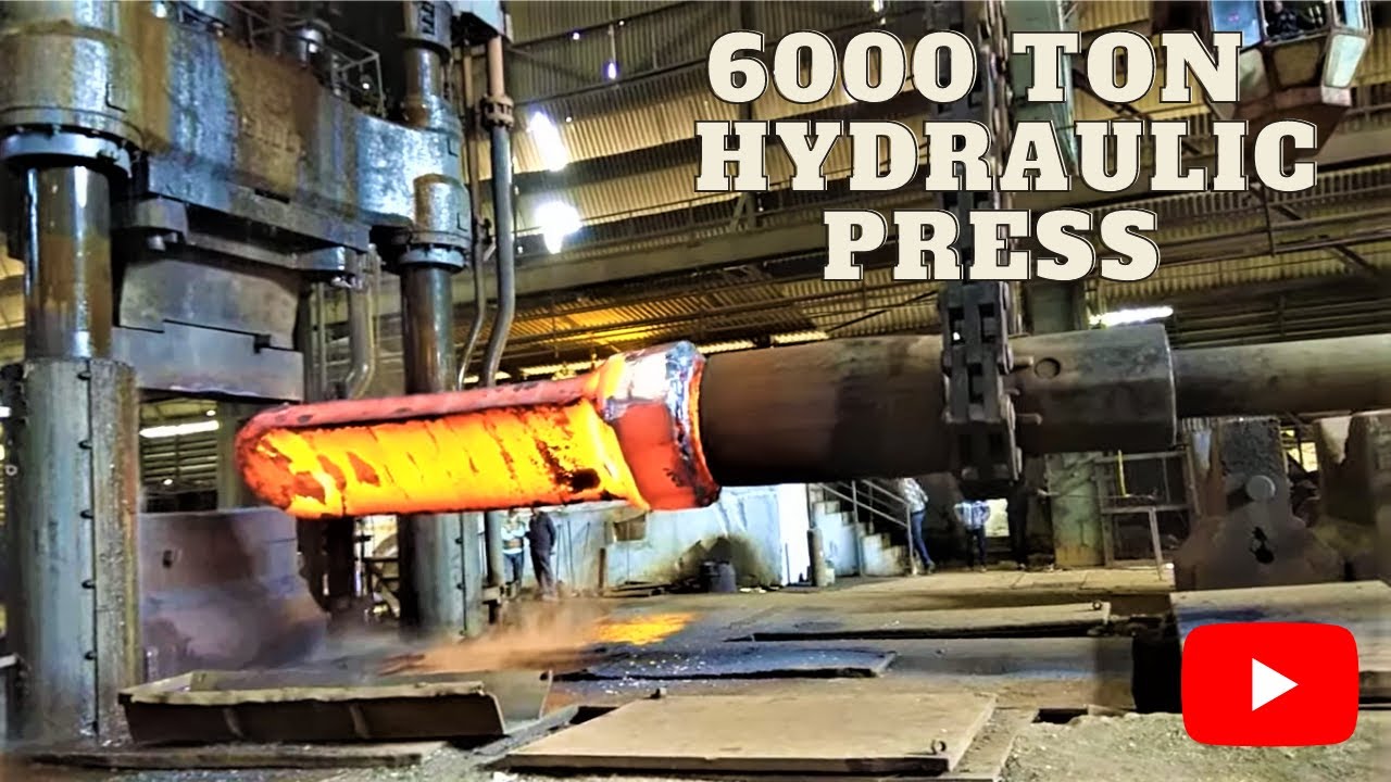 Power of HYDRAULIC PRESS 6000 ton | BARC PROJECT | Nuclear Reactor ...
