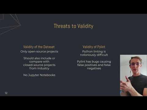 The Prevalence of Code Smells in Machine Learning projects - YouTube
