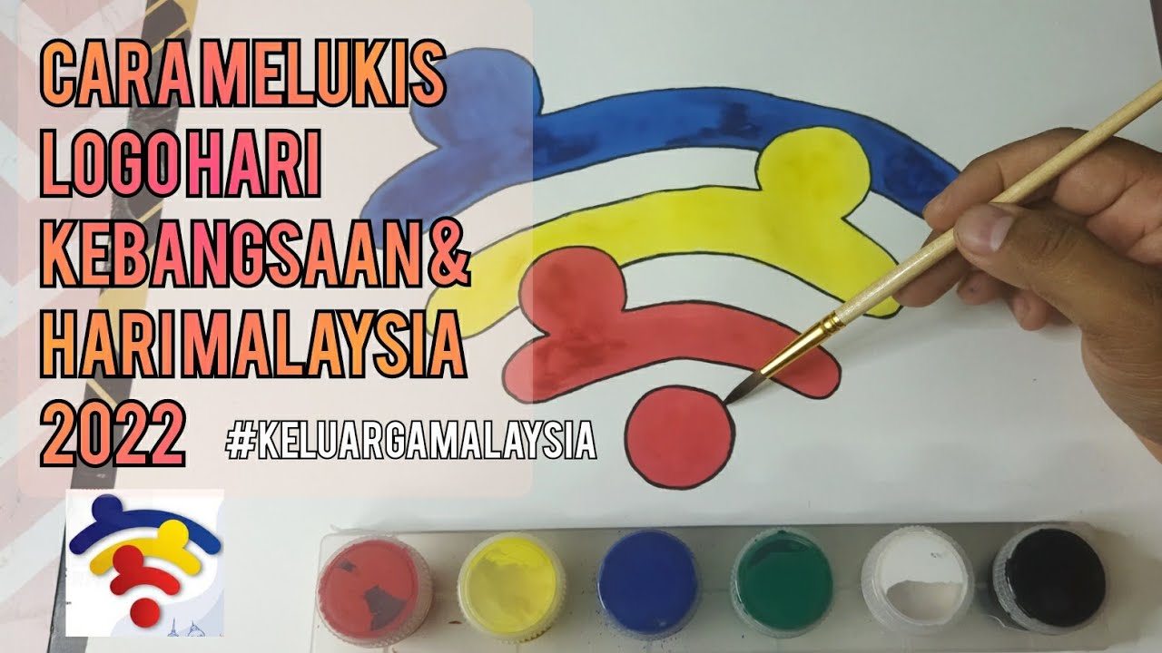 CARA MELUKIS LOGO HARI KEBANGSAAN & HARI MALAYSIA 2022 #malaysiamadani ...