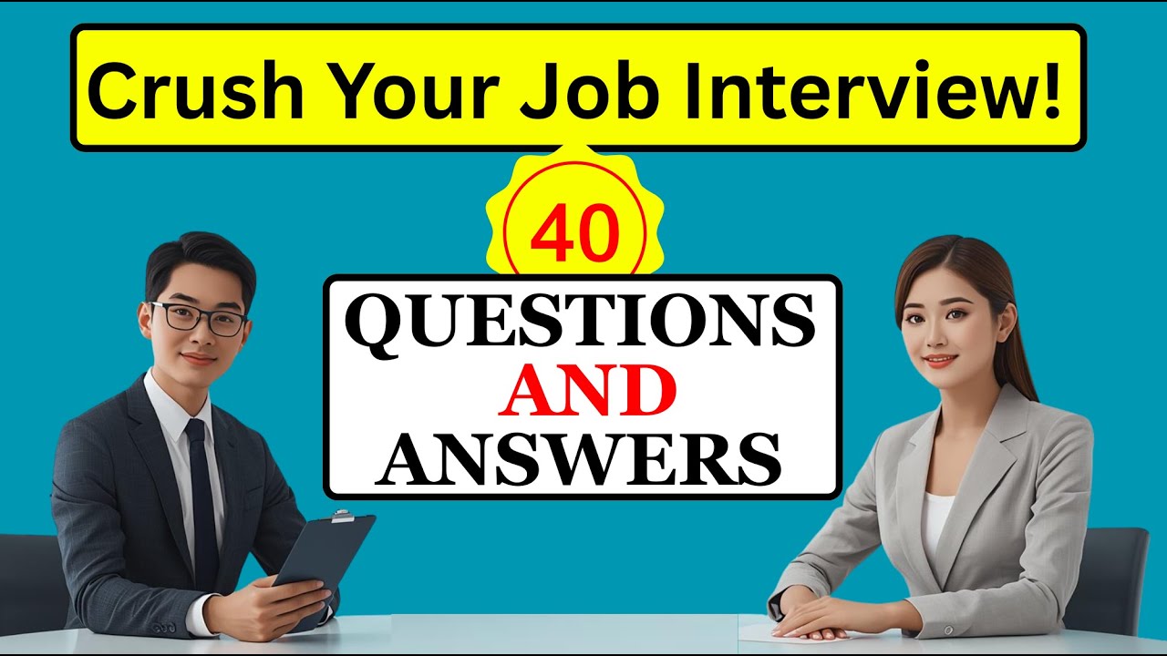 Top 40 Job Interview Questions & Answers | How to Prepare in English ...