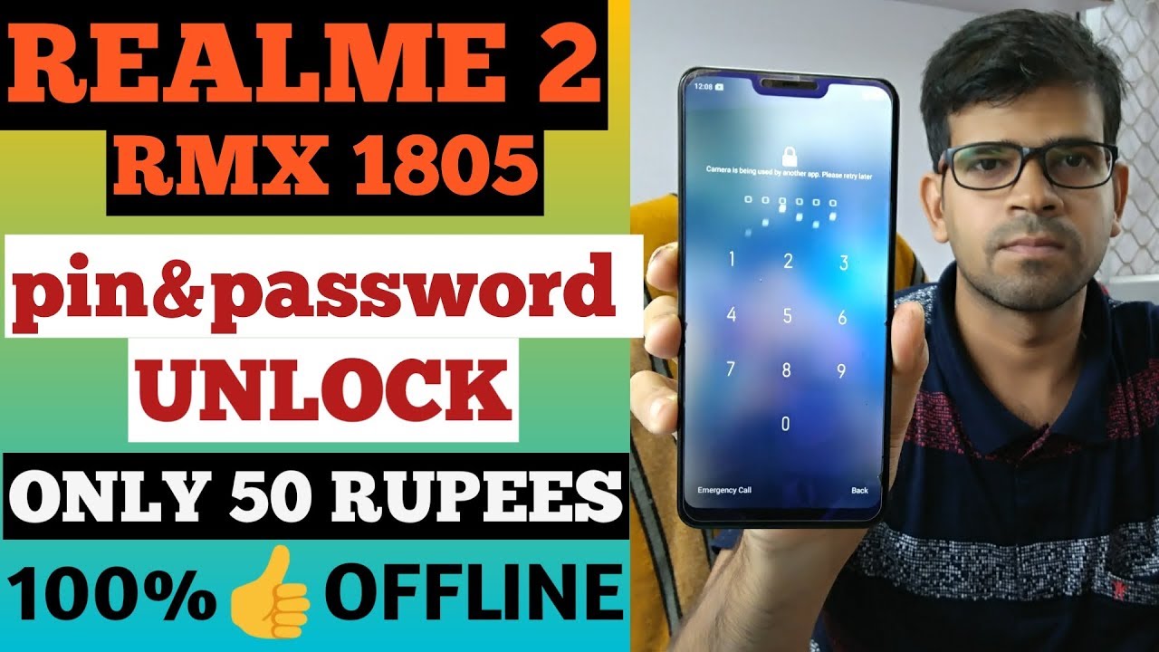 REALME 2 PATTERN UNLOCK (RMX-1805) | REALME 2 PIN+PASSWORD UNLOCK - YouTube