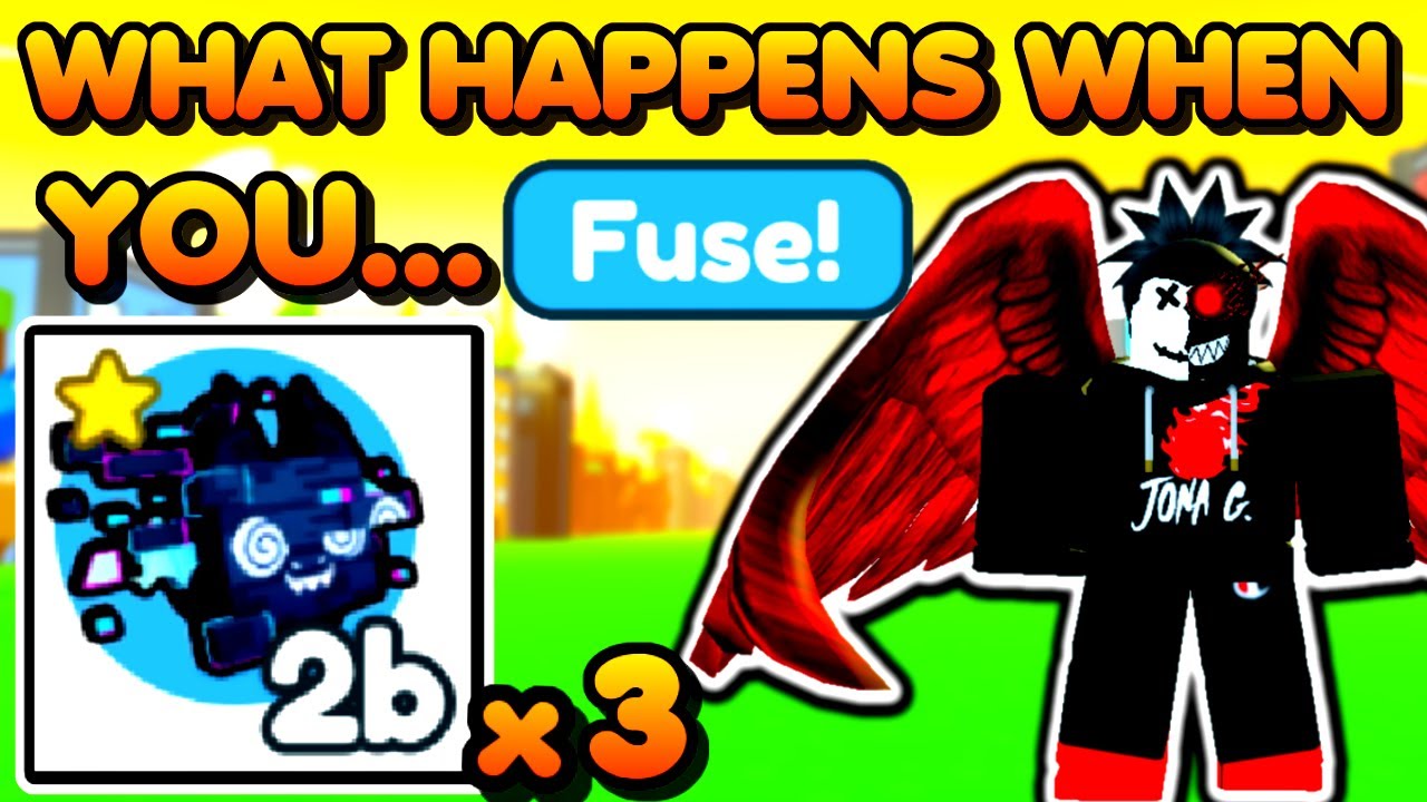 What Happens When You Fuse 3 Glitch Dragon? Pet Simulator X Glitch ...