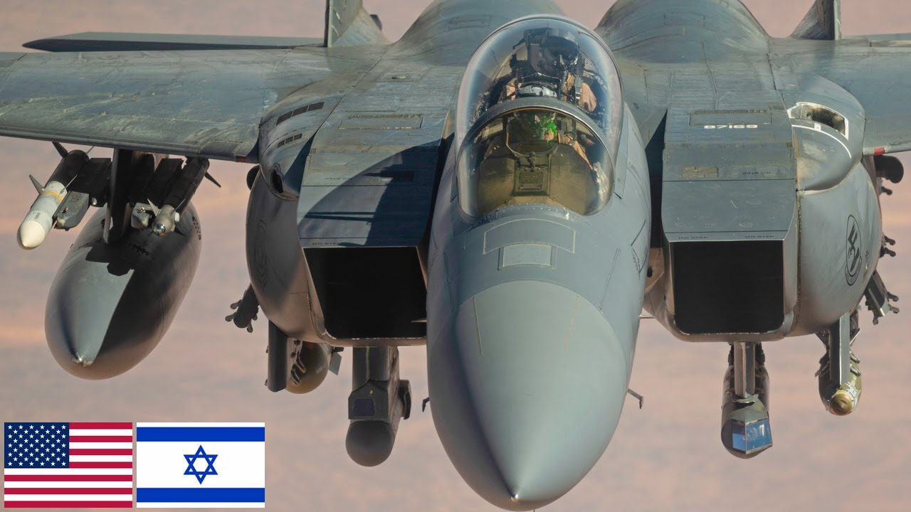 US Air Force, Israel. F-15E Strike Eagle fighter-bombers are ready for ...