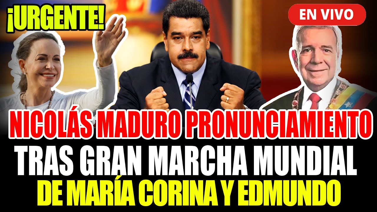 🔴¡URGENTE! NICOLÁS MADURO SE PRONUNCIA TRAS GRAN MARCHA MUNDIAL EN SU ...