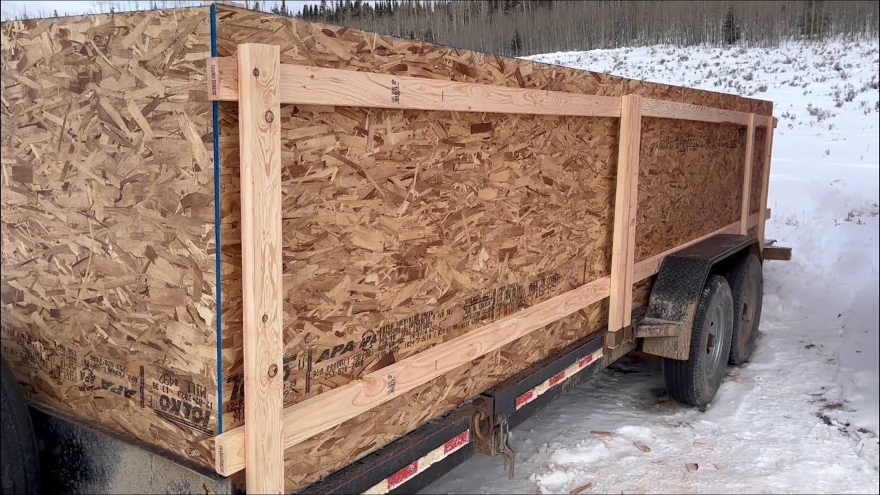 Building Walls On A Trailer/ Getting Ready To Help Move One Of Our Sons ...