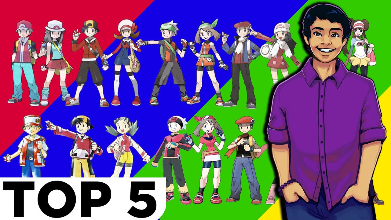 Top 5 Pokemon Protagonists! - AsaiNeroTran - YouTube