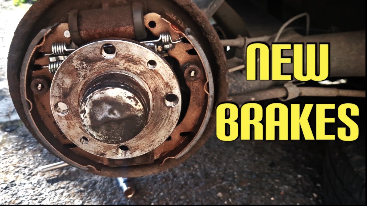 Changing Rear BRAKES on a Fiat PANDA 2003-2012 - YouTube