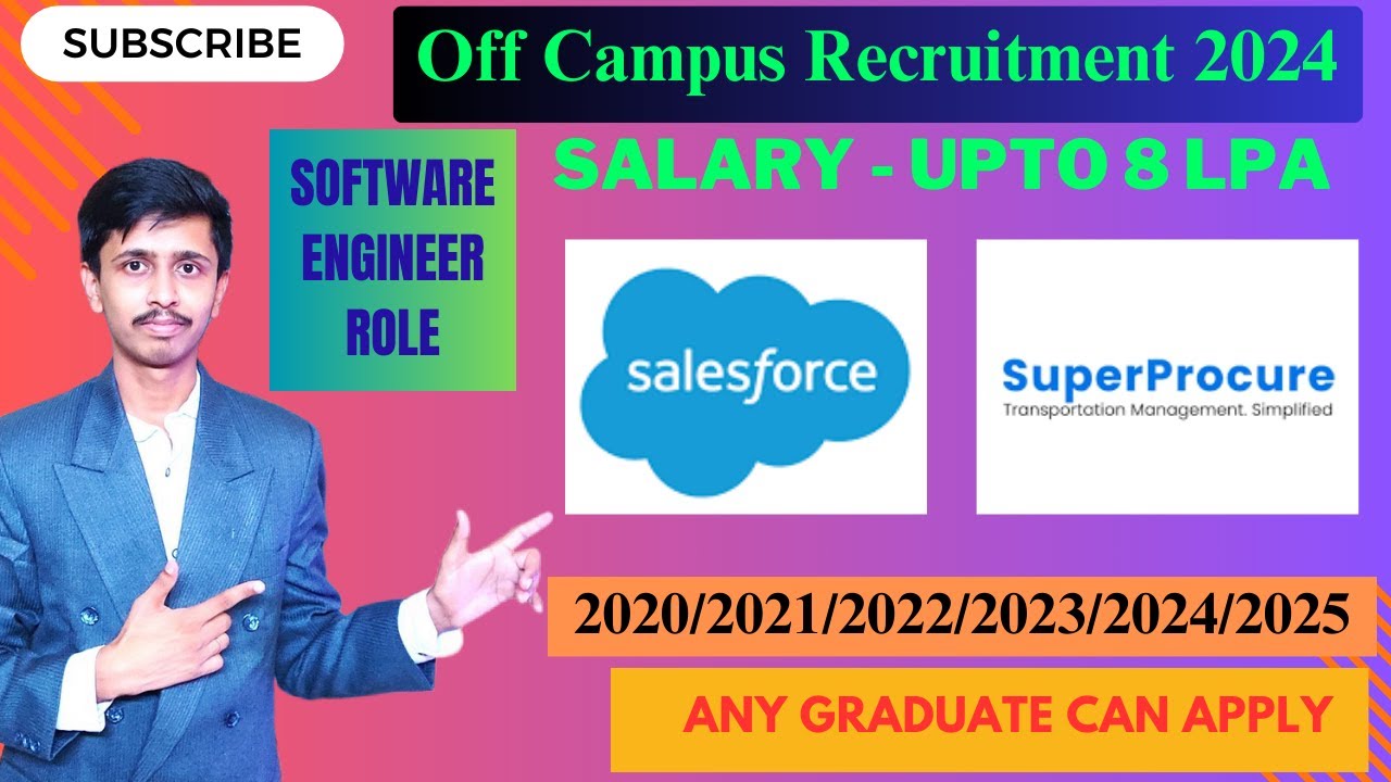 Salesforce Recruitment 2024 | SuperProcure Recruitment 2024 | Software ...