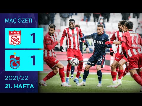ÖZET: Demir Grup Sivasspor 1-1 Trabzonspor | 21. Hafta - 2021/22