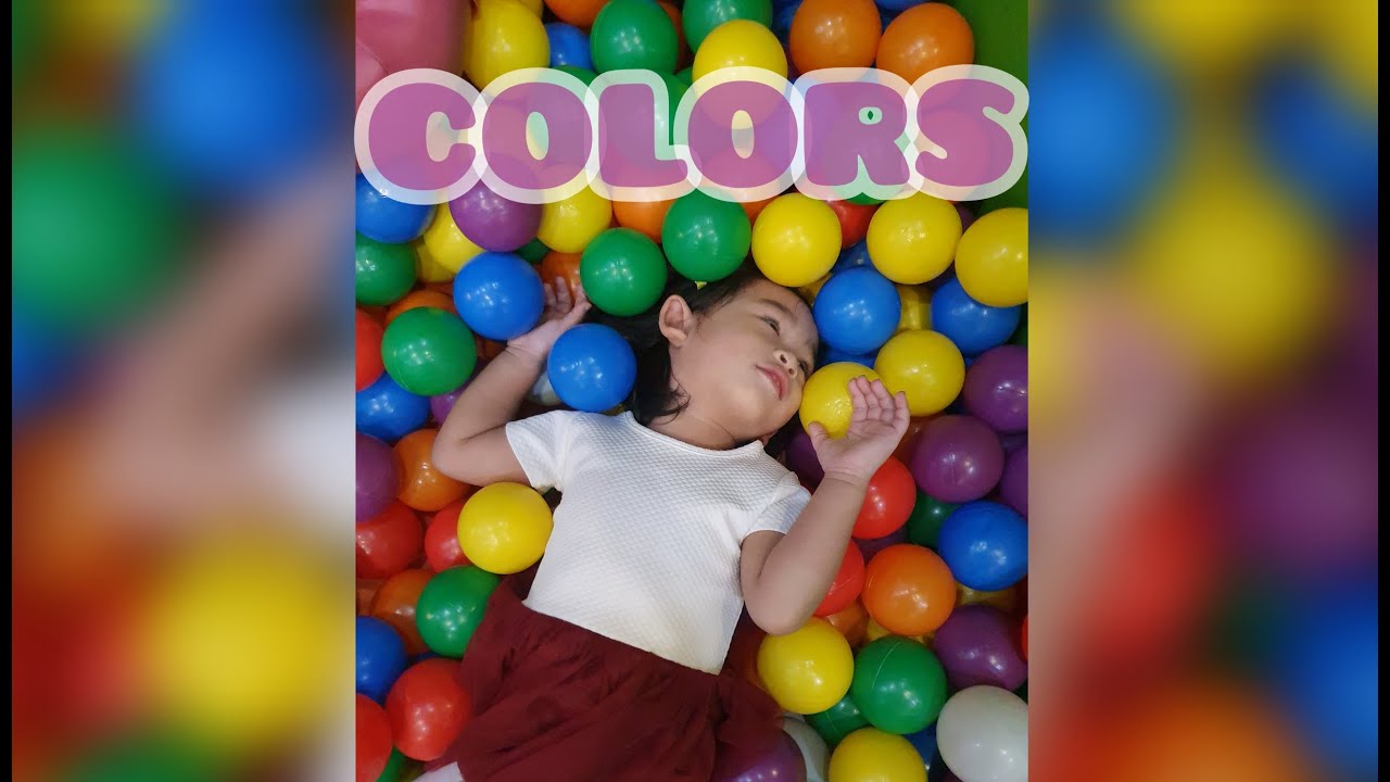 Learning COLORS in the ball pit - YouTube