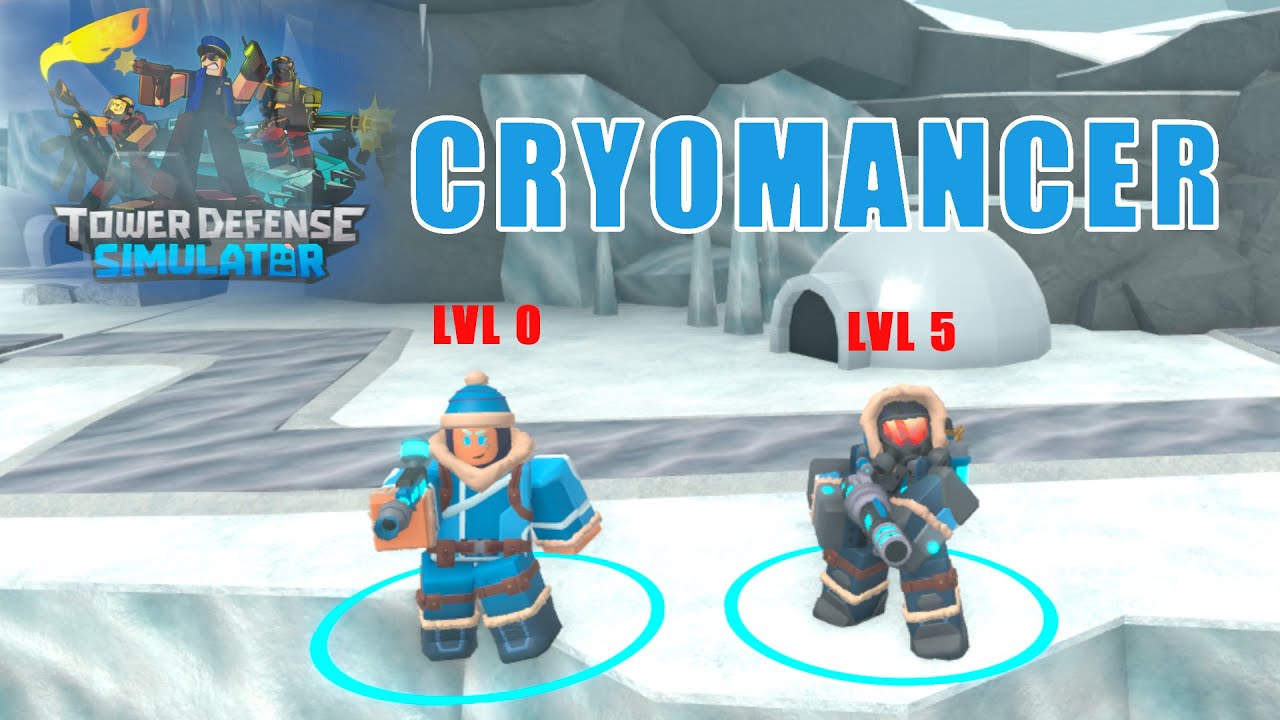 Como USAR ⛄ CRYOMANCER ⛄ || Roblox Tower Defense Simulator - YouTube