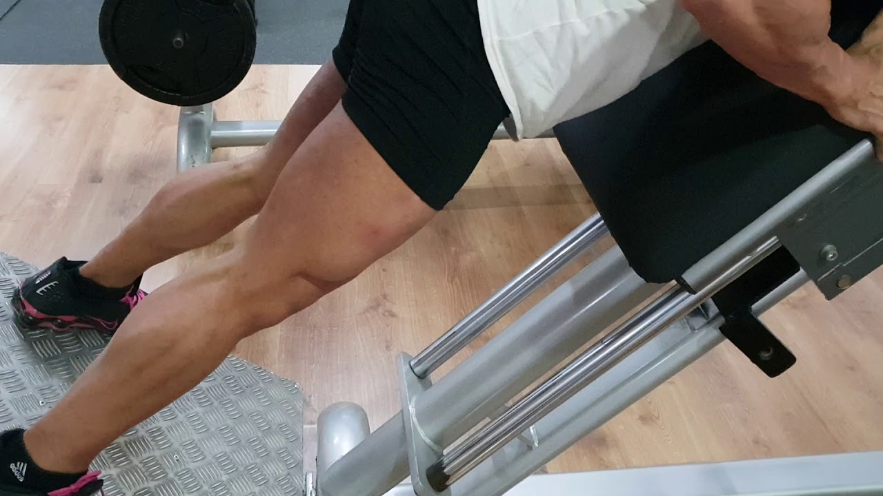 sentadilla hack invertida. - YouTube