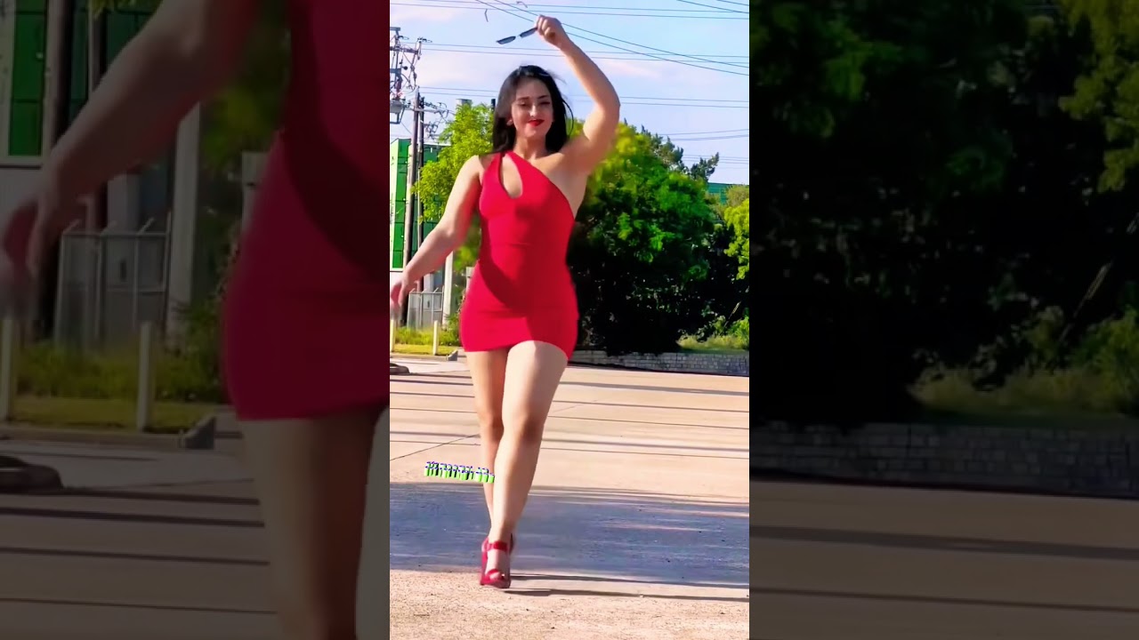 Midi Red Dress - Women's Clothing 2022-23 👗💋 fashion girl #shorts #style #trending #fashion # ...