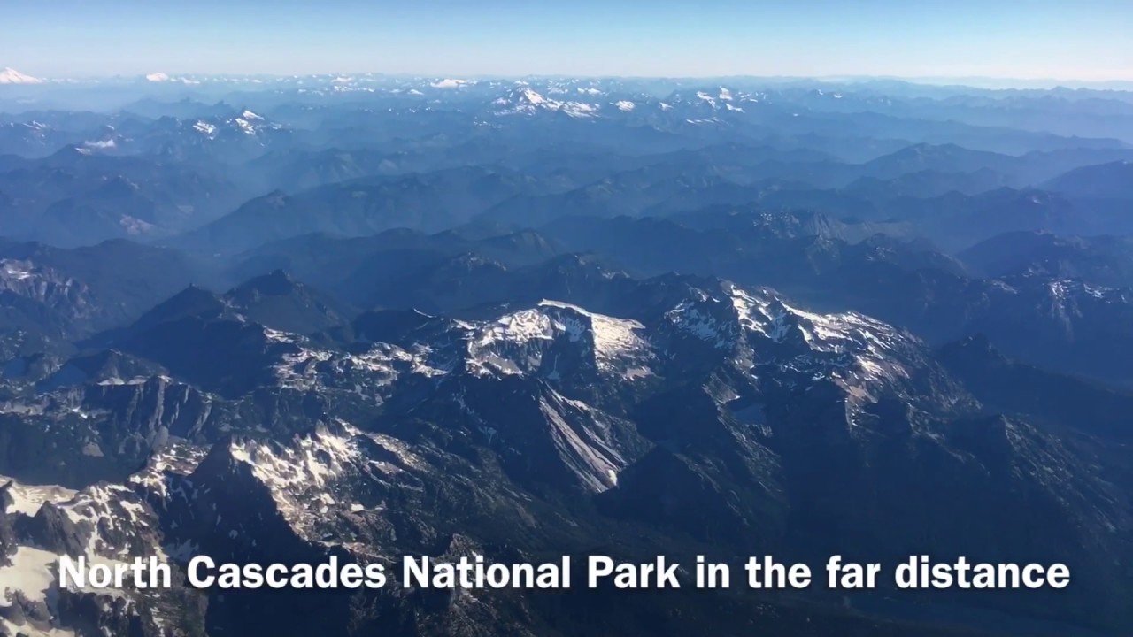 Beautiful views of Washington State on a recent plane ride - YouTube
