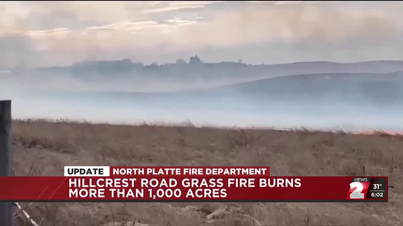 Hillcrest Road Grass Fire burns more than 1,000 acres - YouTube