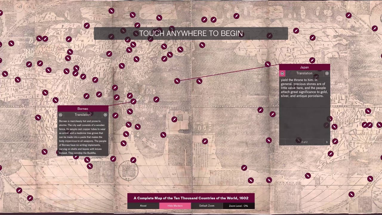 Preview of Ricci map interactive at Asian Art Museum - YouTube