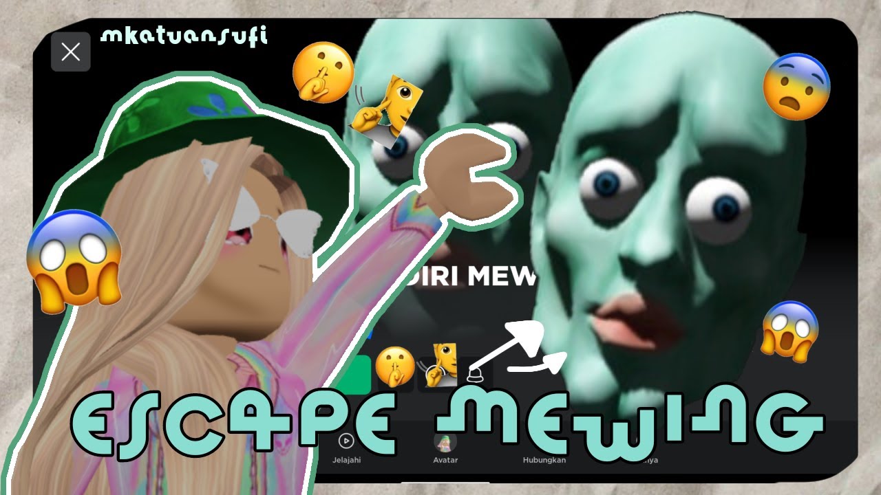 MELARIKAN DIRI DARI ORANG TERGANTENG!! 😨😨 // ESCAPE MEWING ROBLOX - YouTube