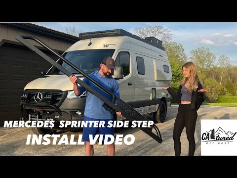CAtuned Off-Road Mercedes Sprinter Van Side Step Install - YouTube