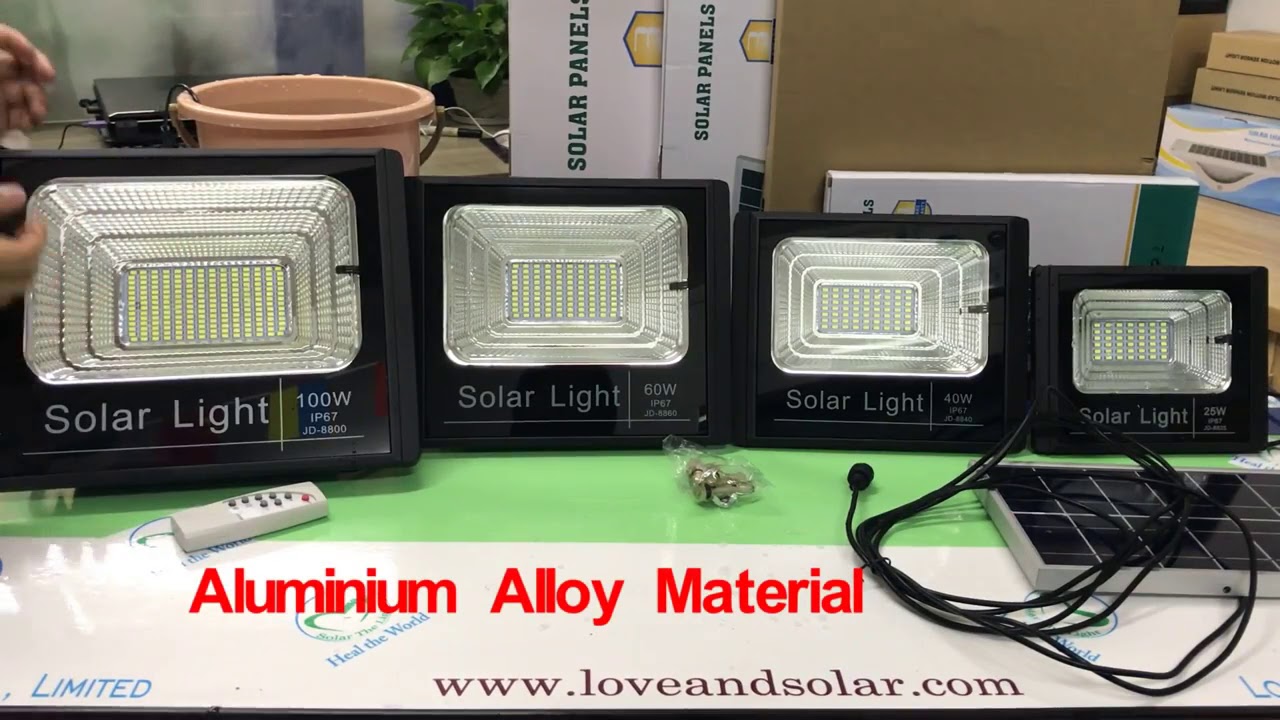 SENTUOR RC Solar LED Flood Light - YouTube