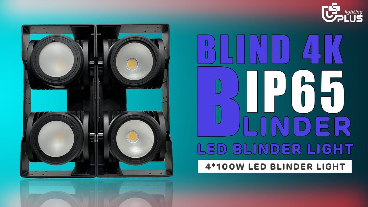 Blind 4K--4*100w rgbw/white 2in1 led blinder lights - YouTube