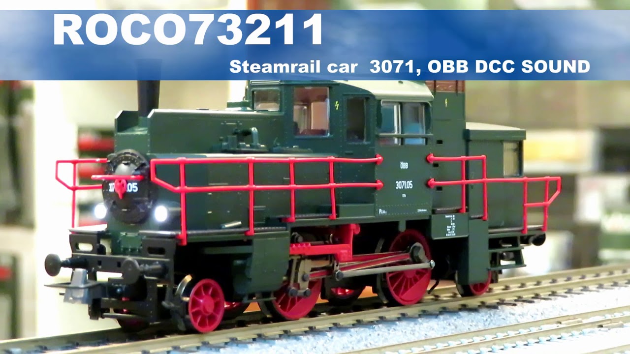 ROCO73211 - Steamrail car serie 3071, ÖBB DCC SOUND - YouTube