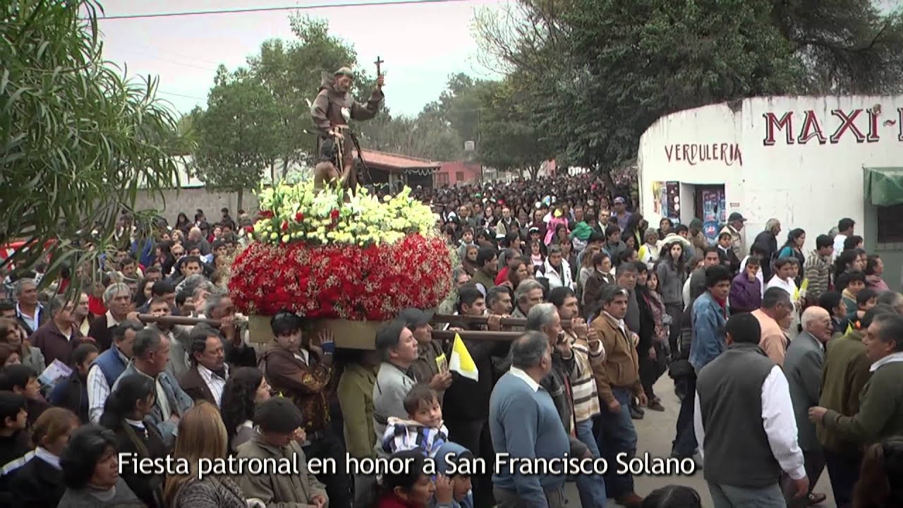 Fiesta patronal en honor a San Francisco Solano en El Galpón - YouTube