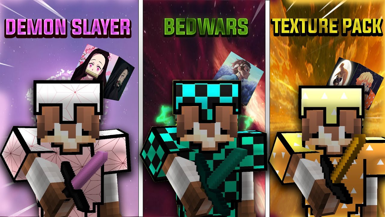 DEMON SLAYER TEXTURE PACKS | BEST BEDWARS TEXTURE PACK | Craftrise ...