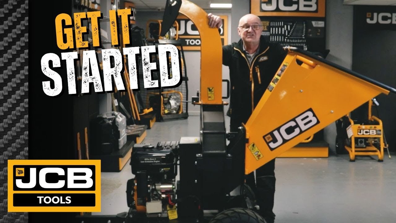 Getting your JCB-CH150120PE Petrol Wood Chipper From JCB Tools STARTED - Tips and Tricks - YouTube