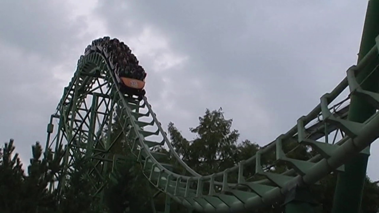 Shaman Roller Coaster Magic Mountain, Gardaland, Italy - YouTube