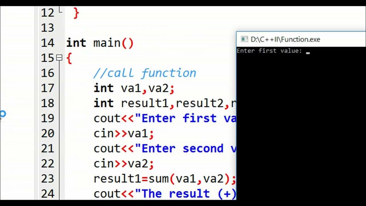 Functions & Function Prototypes in C++ | Basic Function in C++ with ...