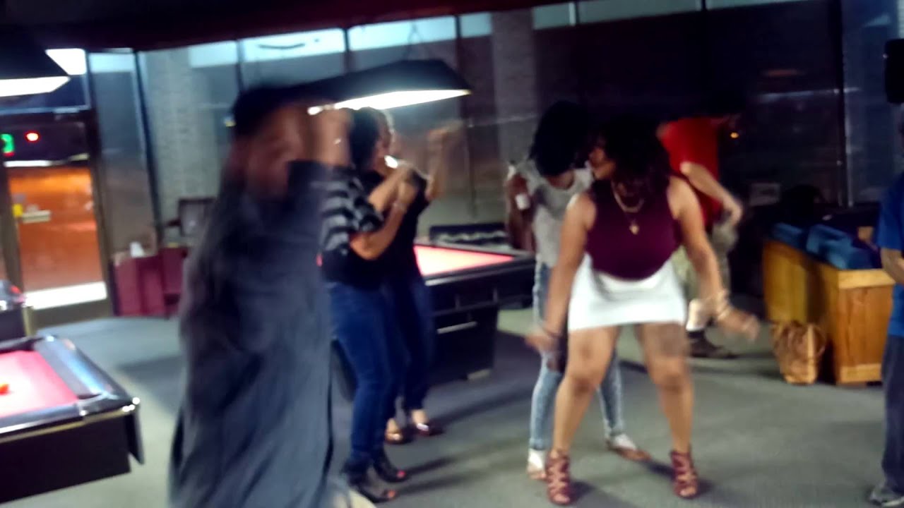 Doing the Wobble at the end of the party. - YouTube