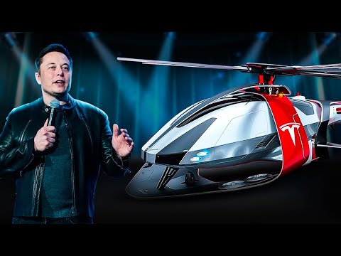 Elon Musk Unveils Tesla VTOL Electric Aircraft - YouTube