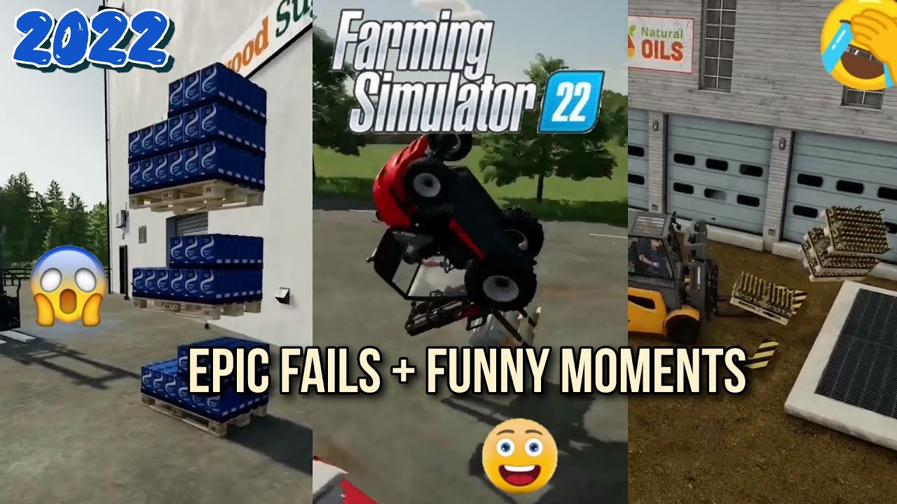 Epic fails + Funny Moments |🤣🙃| Farming Simulator 22 | 2022 - YouTube