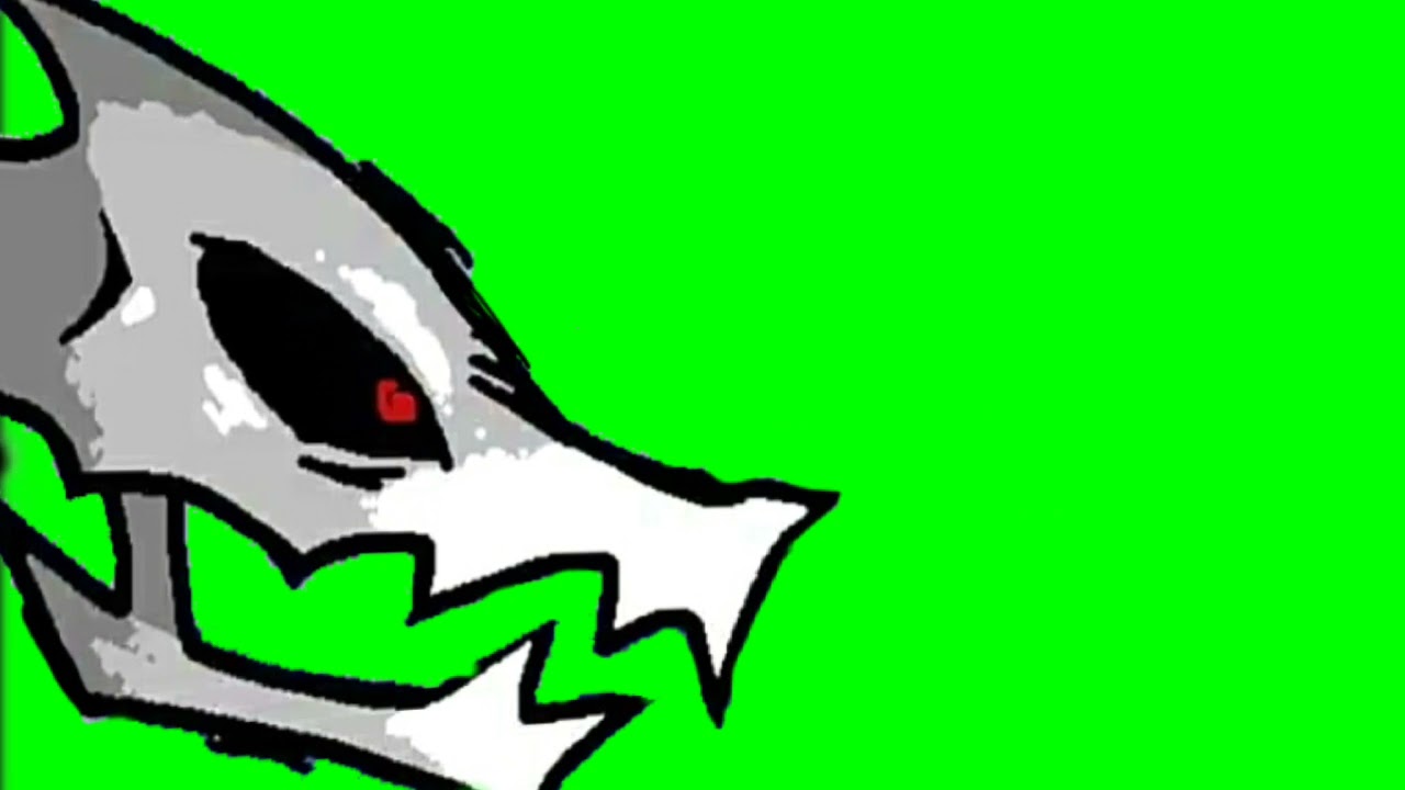 Gaster blaster Hyper Dust White Green Screen - YouTube