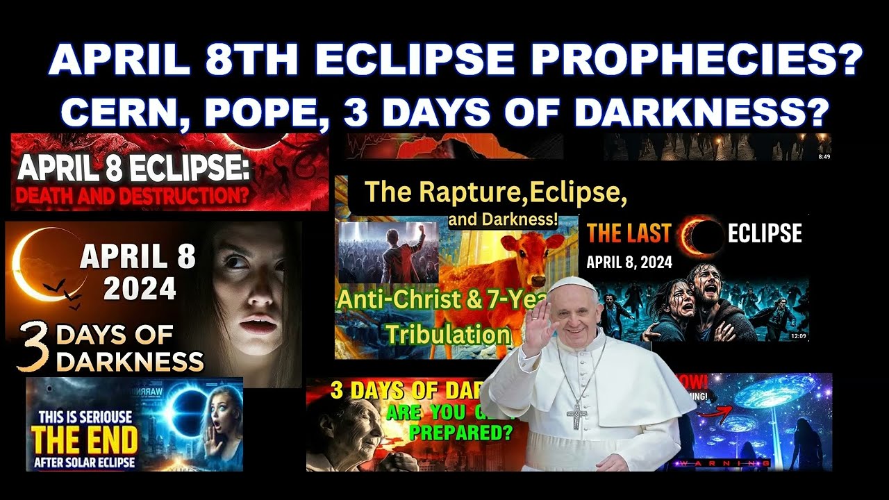 April 8th Eclipse Prophecies... 3 days of Darkness? Rapture? ZONG Stock ...