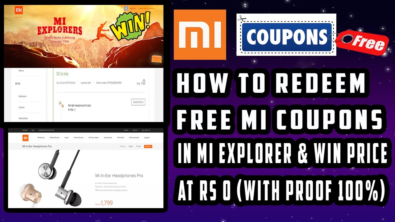 Hindi urdu How To Redeem FREE Mi Code Coupon To Get Price At RS 0 hindi-urdu-how-to-redeem-free-mi-code-coupon-to-get-price-at-rs-0