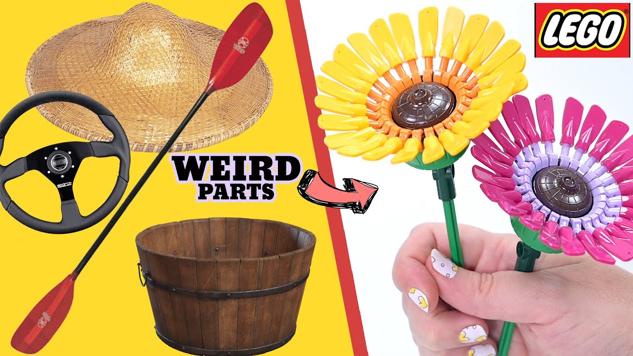 Can you build Lego flowers out of these weird parts? - YouTube
