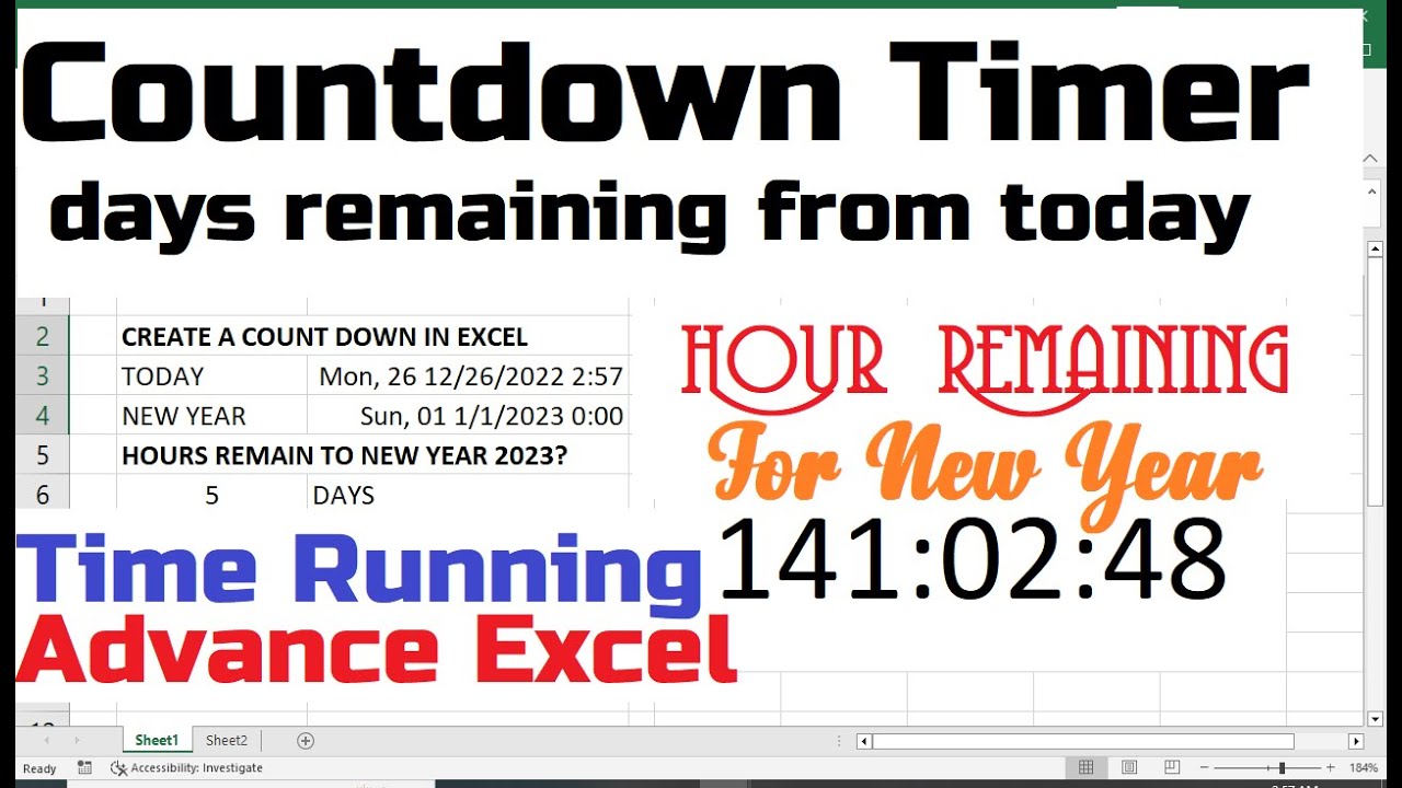 Excel Countdown Days Remaining From Today Excel Countdown Time Days Excel Countdown Days Remaining From Today Excel Countdown Time Days