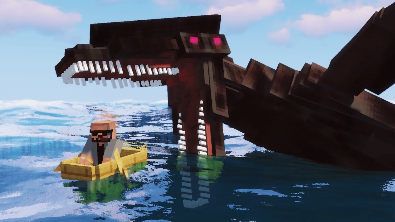 Surviving The SCARIEST MINECRAFT OCEAN... - YouTube