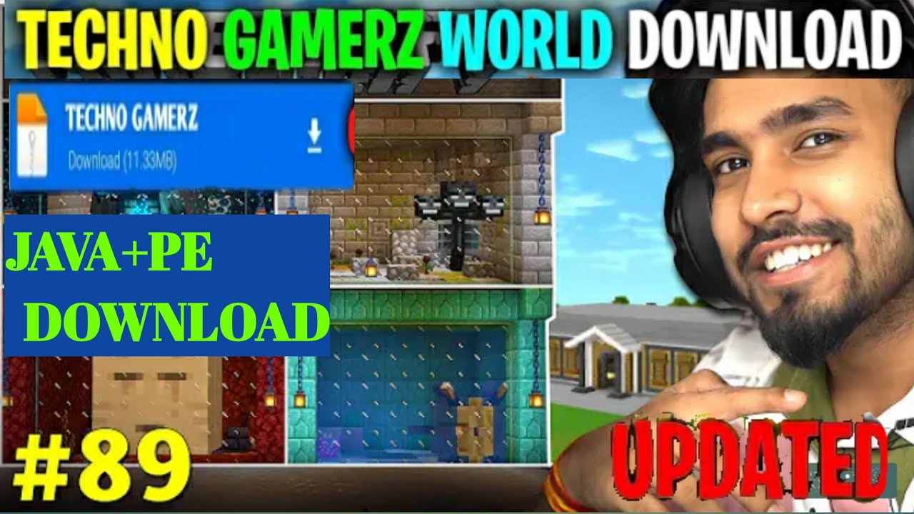 How to download Techno Gamerz castle/Techno Gamerz new World download - YouTube
