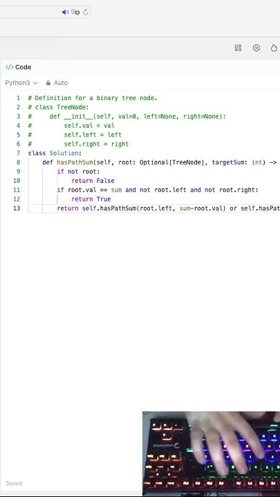 Leetcode 112 Path Sum Coding Python Programming Code Windows Exam Javascript