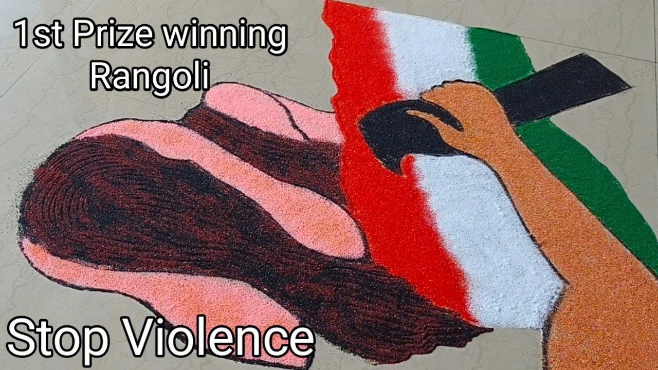 Independence day 🇮🇳 Special Meaningful Rangoli | 1st prize winning ...