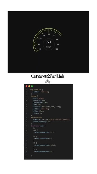 interactive speedometer ⚡#html #css ##viral #javascript #web#viral #viralvideo - YouTube