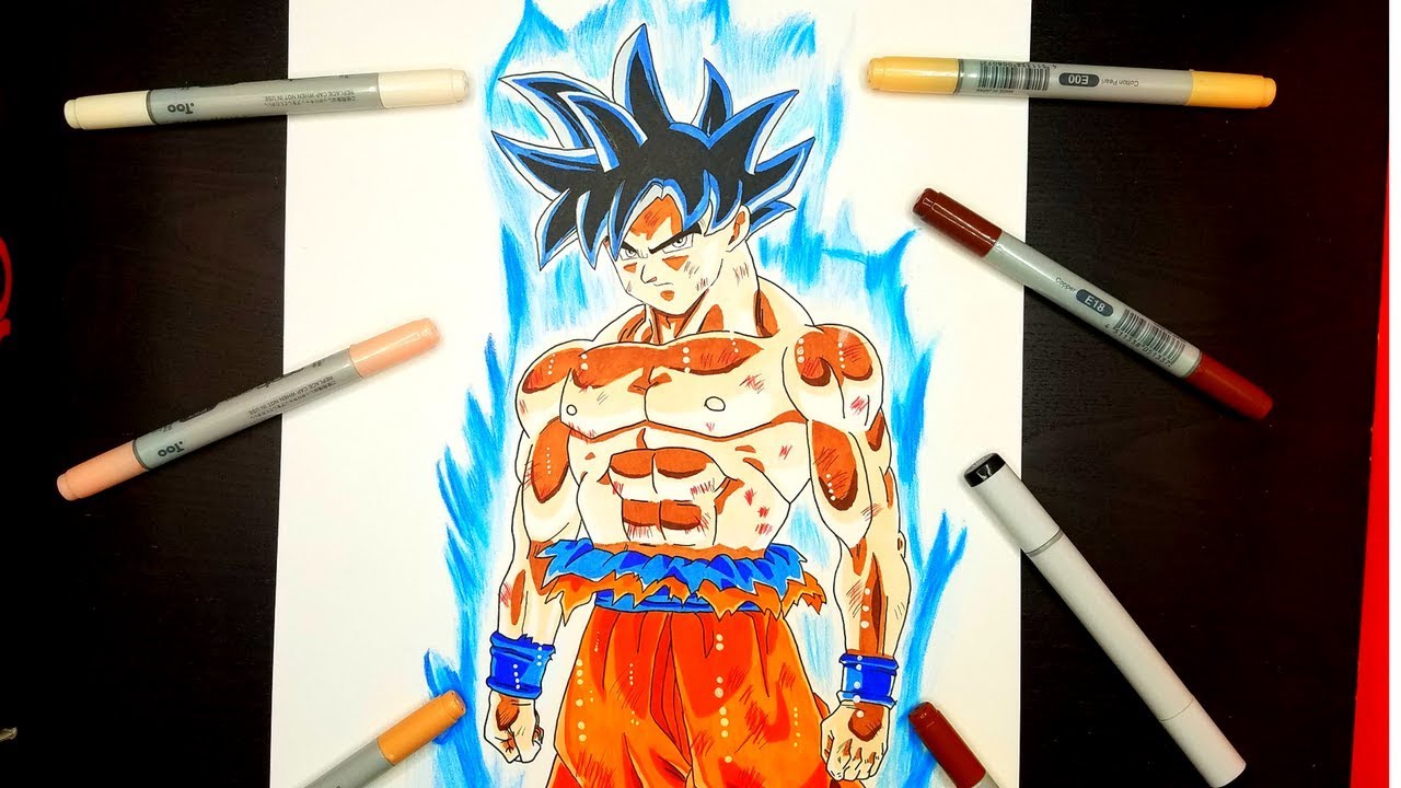 Drawing Ultra Instinct Goku- BAD ASS!! - YouTube
