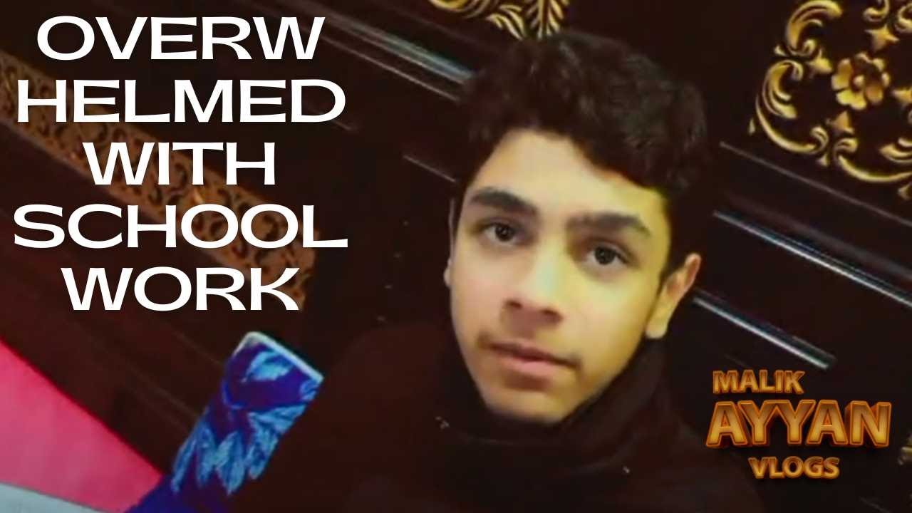 Overwhelmed with School Work: Time to Subscribe for Some Fun! 📚😊 Malik Ayyan Vlogs - YouTube