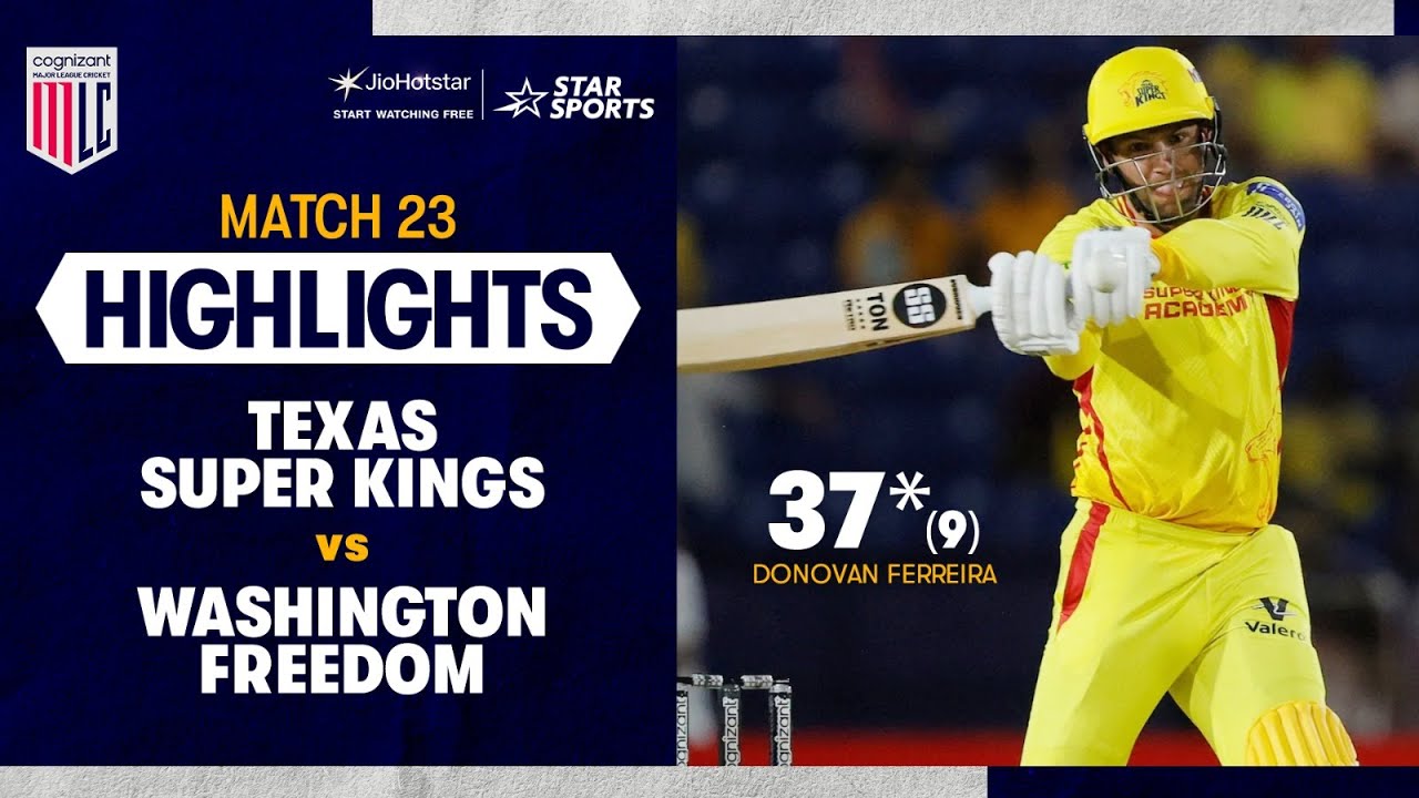 Donovan Ferreira's 37*(9) leads Texas Super Kings to a 43-run win (DLS ...