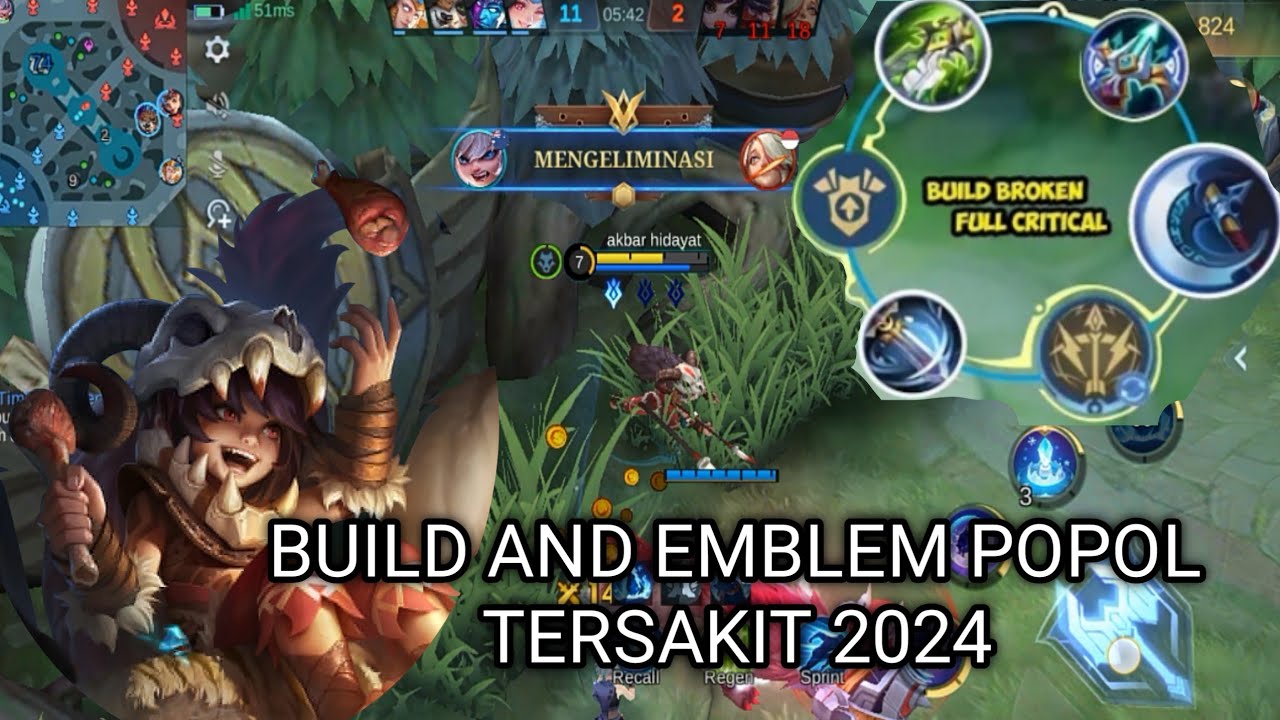 BEST BUILD POPOL AND KUPA 2024 (SEA HELBARD, DHS, BOD) MAKE ENEMIES ...